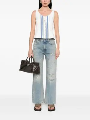 HAIKURE Winny Wide-leg Denim Jeans - Clear Blue