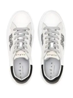 Hogan H705 Leather Sneakers - White