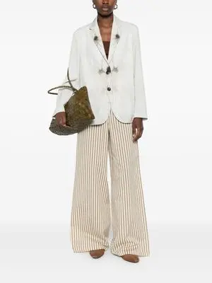 SISSIOTTOSTYLE Printed Single-breasted Blazer