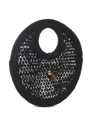 Jacquemus Le Petit Rond Spiaggia Handbag - Black