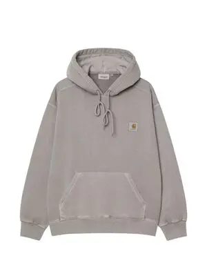 Carhartt Work In Progress Cotton Logo Hoodie - Grey