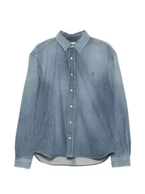 Saint Laurent Denim Cotton Shirt - Blue