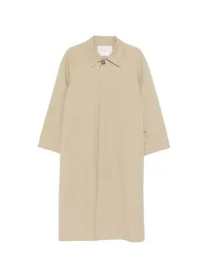 DUNST Cotton-blend Coat - Kaki