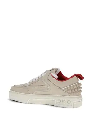 CHRISTIAN LOUBOUTIN Astroloubi Leather Sneakers - Beige