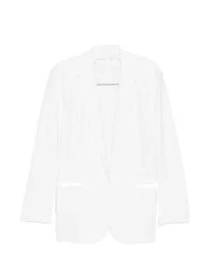 Norma Kamali Oversized Single Breasted Blazer - White