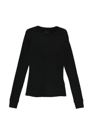 Moncler Cotton Crewneck Sweater - Black