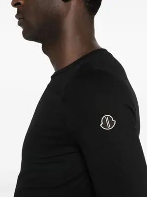 Moncler Cotton Crewneck Sweater - Black