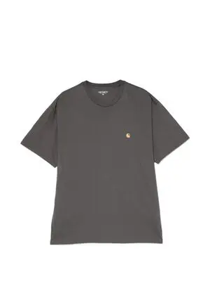 Carhartt Work In Progress Logo Cotton Polo Shirt - Grey