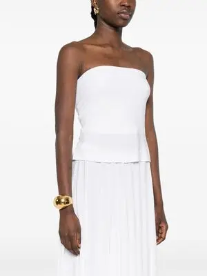 Norma Kamali Strapless Top - White