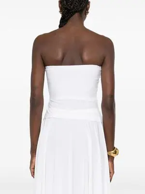 Norma Kamali Strapless Top - White
