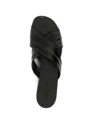 Khaite Liria Leather Flats - Black