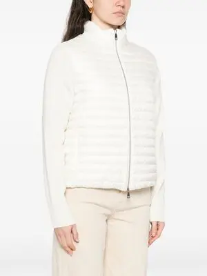 Moncler Padded Cardigan - White