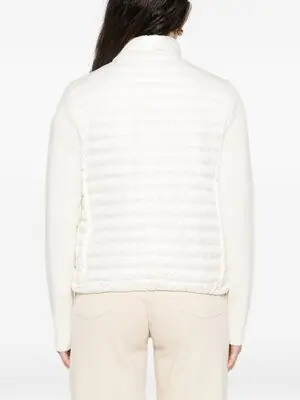 Moncler Padded Cardigan - White