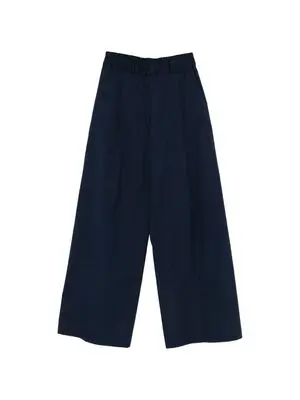 SEMICOUTURE Jhonny Cotton Trousers - Blue