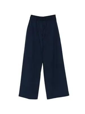 SEMICOUTURE Jhonny Cotton Trousers - Blue