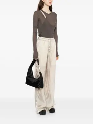 Rick Owens Gemini Small Leather Shoulder Bag - Black
