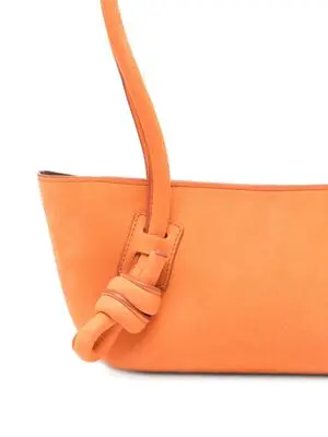 Hereu Fleca Leather Shoulder Bag - Orange