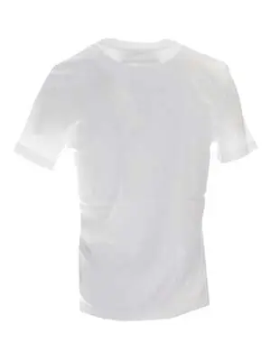 AMI Paris De Coeur Contrast Cropped T-shirt - Blanc