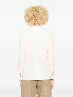 CIRCOLO 1901 Cotton Double-breasted Jacket - White