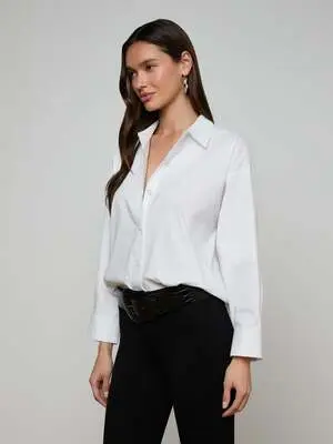 L'Agence Rylie Poplin Shirt