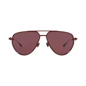 Valentino Garavani Aviator-frame Metal Sunglasses - Brown