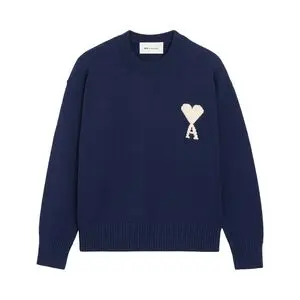 Ami Quota Crewneck Sweater - Black