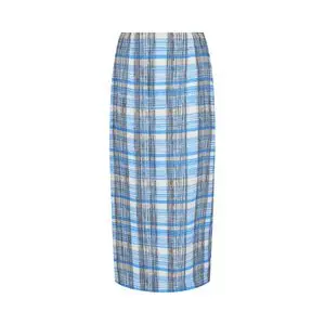 FERRAGAMO Plaid Print Maxi Skirt