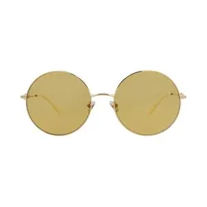 Valentino Garavani Round-frame Metal Sunglasses - Gold