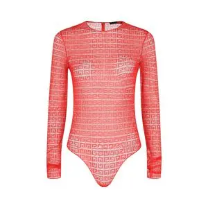 Givenchy 4g Lace Bodysuit - Red
