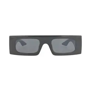 Gucci Shield-frame Injection Sunglasses - Grey