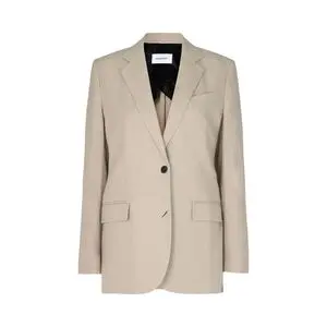FERRAGAMO Single-breasted Blazer - Cream