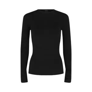 Givenchy Triple Stitched Cut-out Top - Black