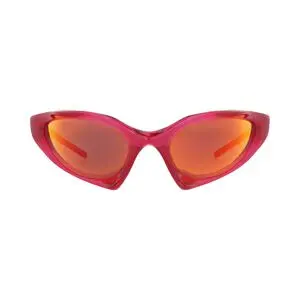 Balenciaga Shield-Frame Bio Injection Sunglasses Red