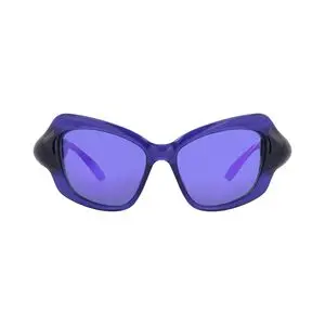 Balenciaga Cat Eye-frame Bio Injection Sunglasses - Blue