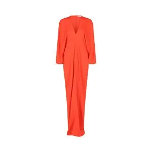 FERRAGAMO V-neck Maxi Dress - Orange