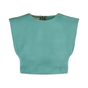 Gucci Cropped Sleeveless Top - Blue