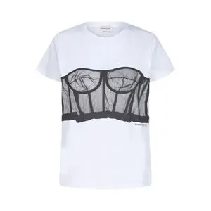 Alexander Mcqueen Criss-cross T-shirts For Women