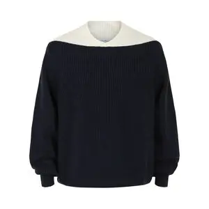FERRAGAMO Two-tone Knit Pullover