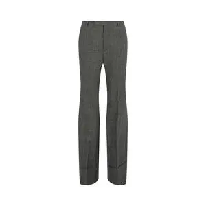 Gucci Plaid Flared-leg Trousers