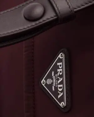 Prada Traveller Small Padded Re-nylon Shoulder Bag - Red