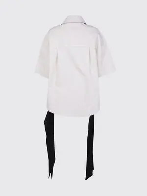 ENTIRE STUDIOS Cotton Shirt With Classic Collar And Asymmetrical Hem