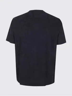 Emporio Armani Crew Neck Cotton And Silk Blend T-shirt