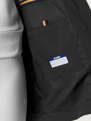 K-WAY Hooded Zip-up Jacket - Black