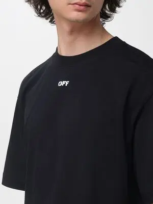 Off-White Crew-neck T-shirt In Cotton - Black