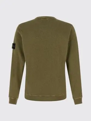 Stone Island Cotton Crew Neck Sweatshirt With Logo Patch - Green