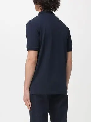 SUN 68 Cotton Logo Polo Shirt - Navy