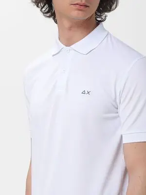 SUN 68 Cotton Logo Polo Shirt - White