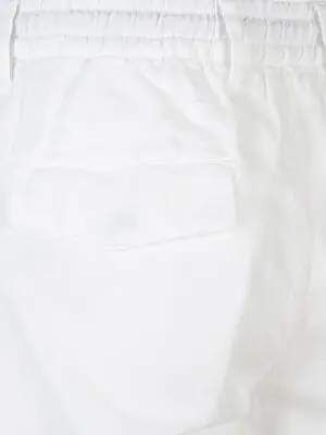 Eleventy Cotton And Linen Drawstring Trousers - Blue