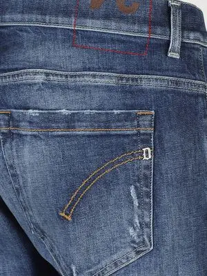 DONDUP Slim Fit Distressed Denim Jeans