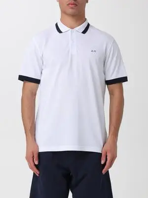 SUN 68 Cotton Logo Polo Shirt White